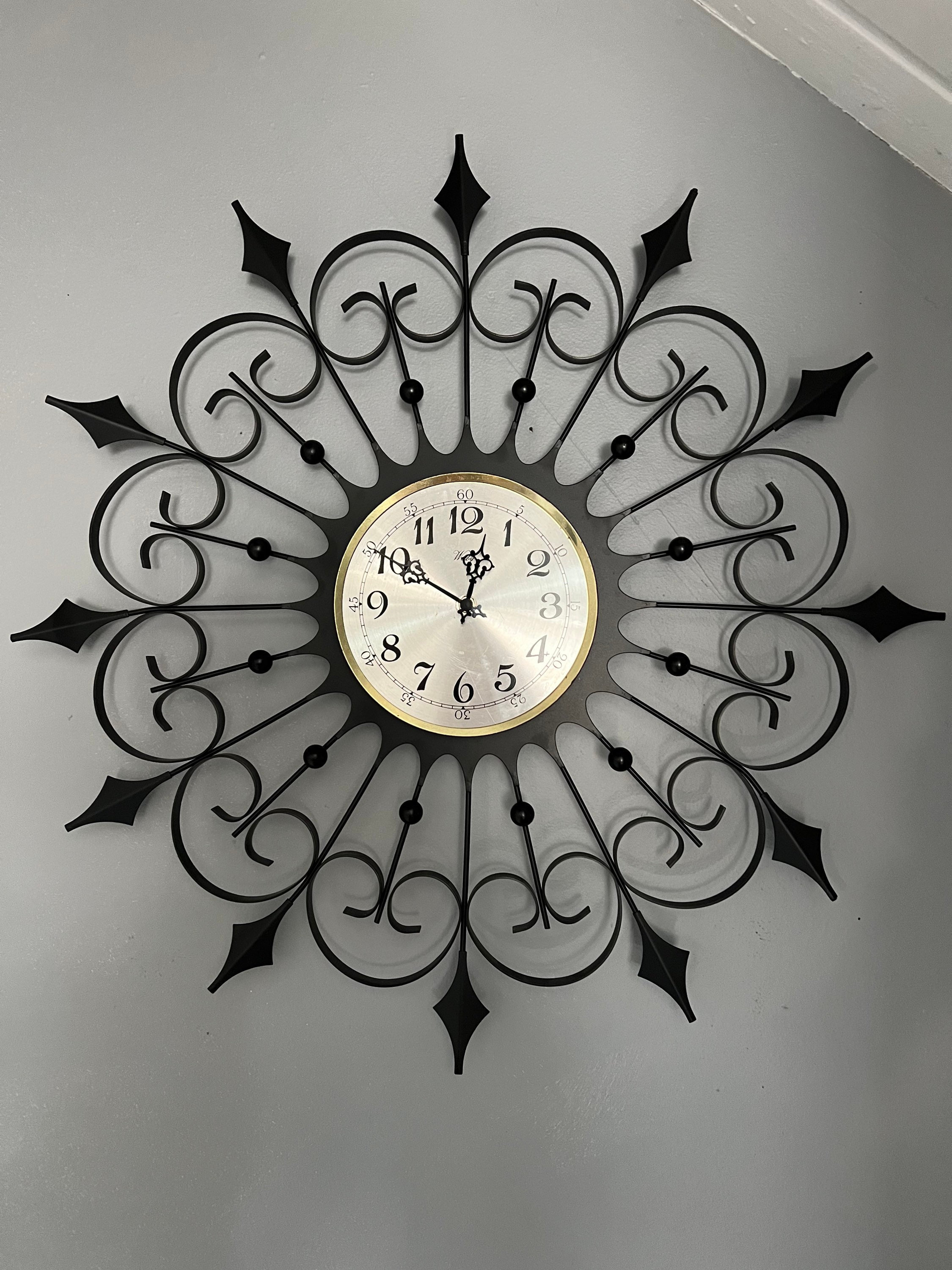 Wrought Iron Metal Wall Clocks