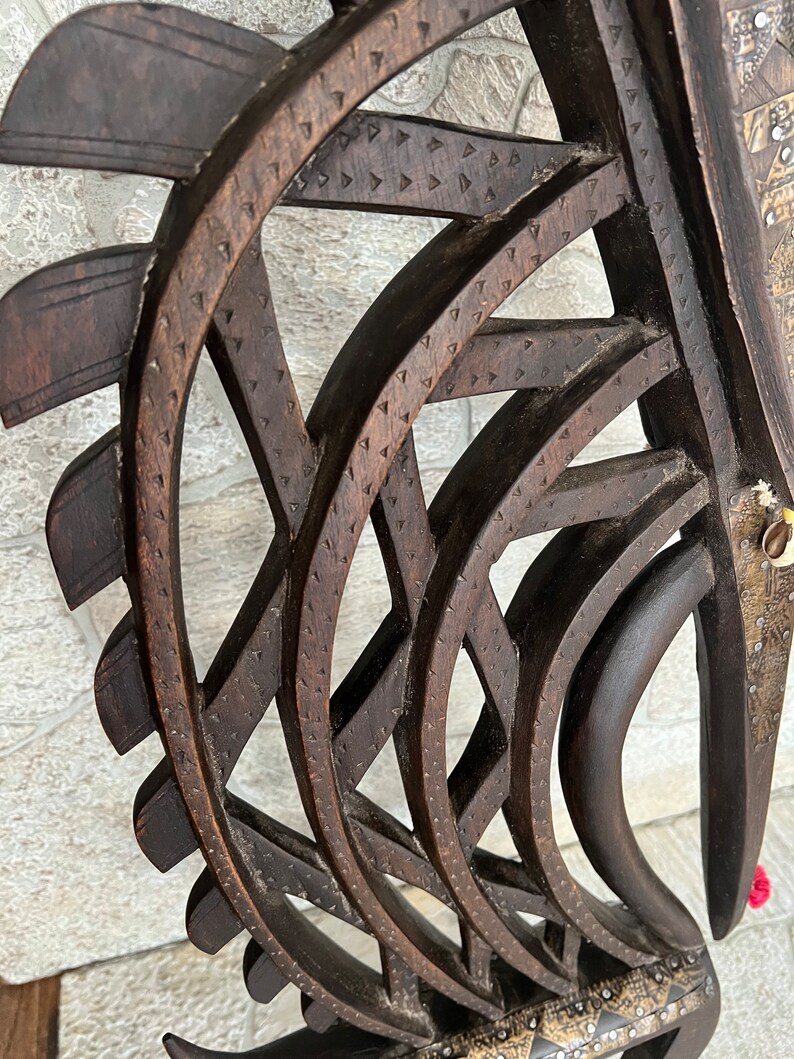 African Chiwara / Bambara Figure Headdress / Tribal Sculpture - Etsy