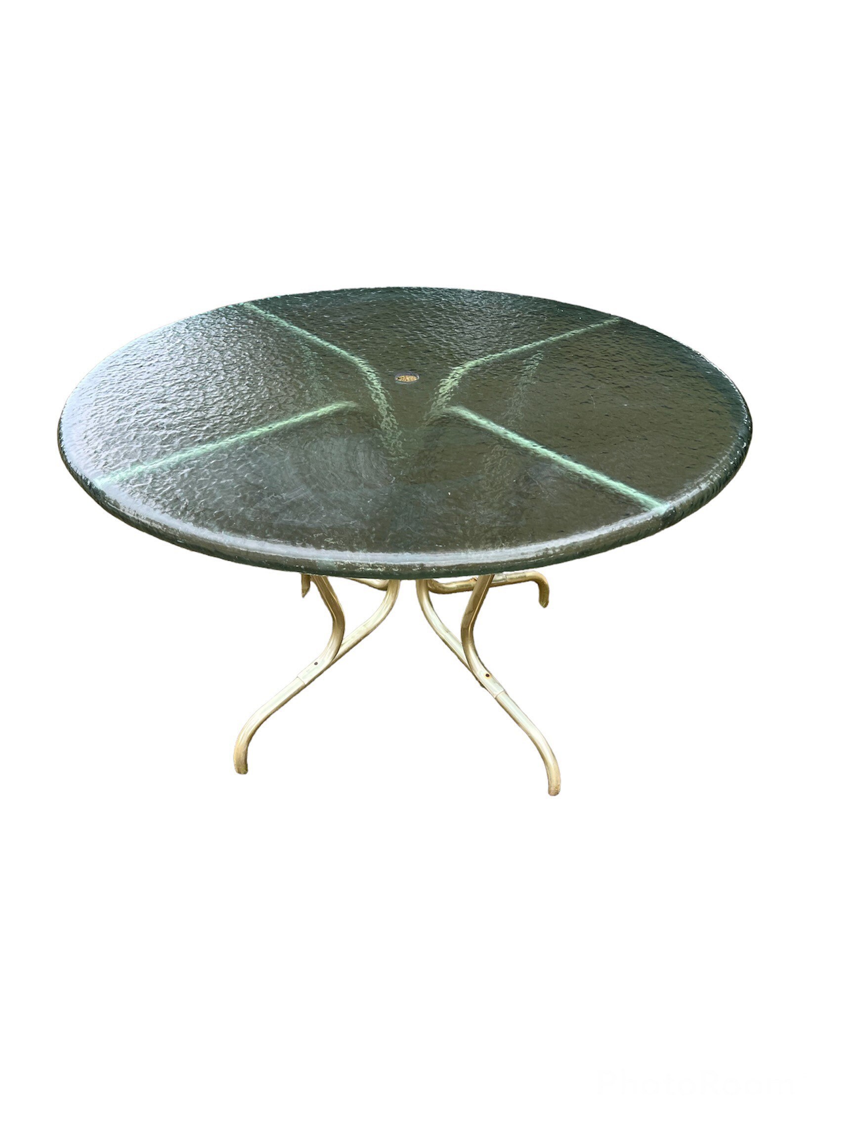 MCM/ Vintage Patio Table Set / Aluminum and Acrylic Retro Patio Tables ...