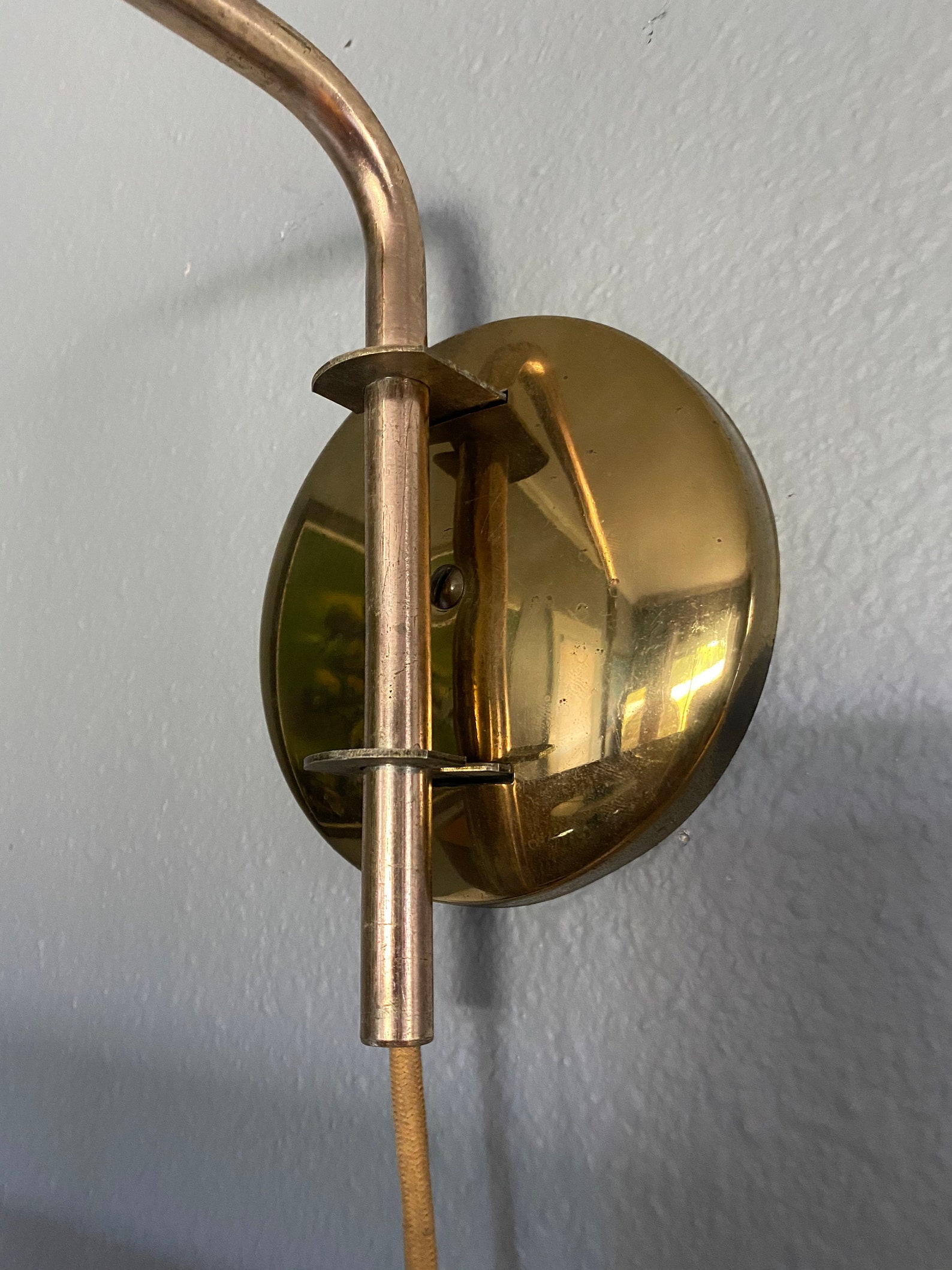 MCM Counterweight Hanging Lamp, Mid Century Modern Drum Light, Vintage ...