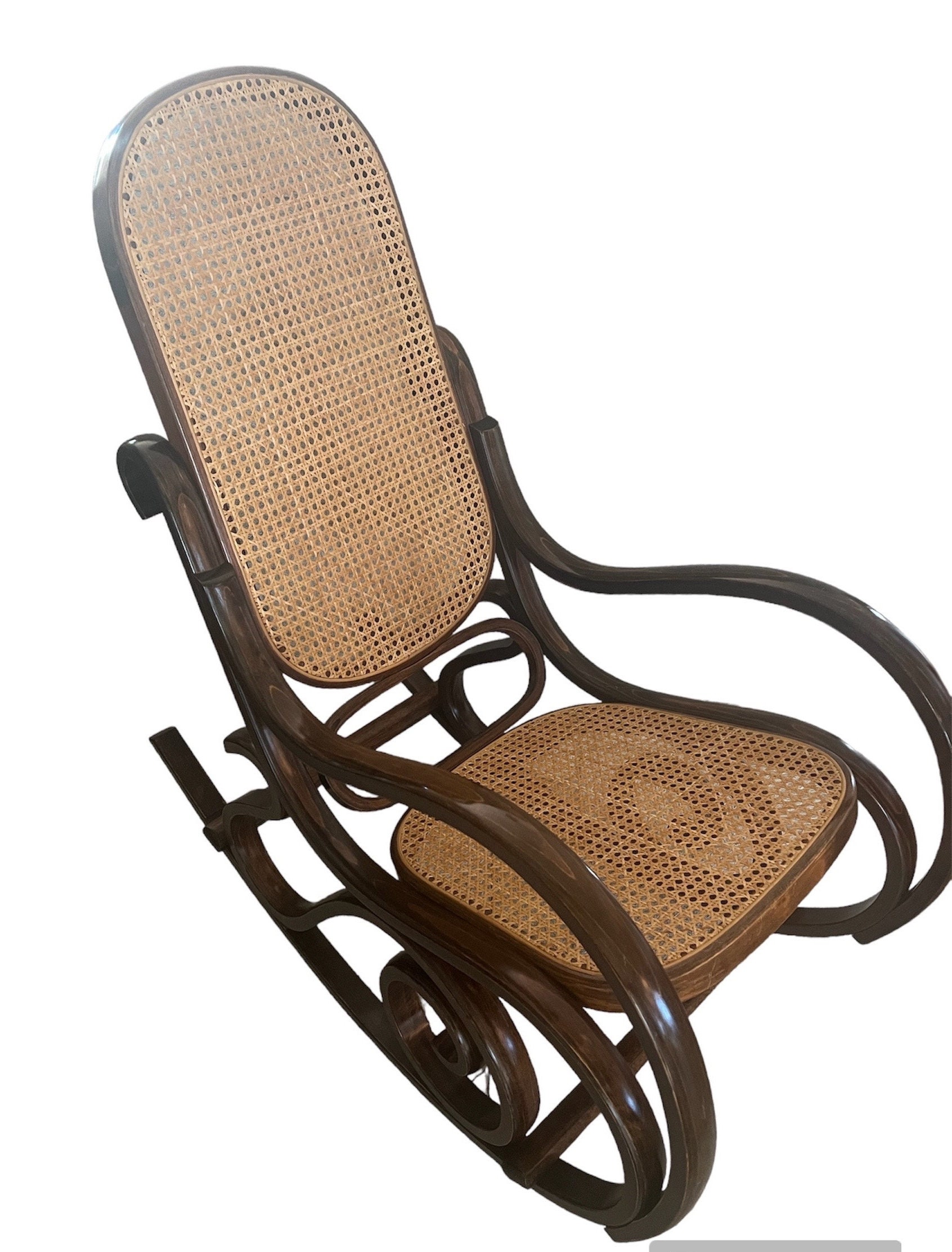 Vintage Bentwood Rocker/ Classic Thonet Style Bentwood Rocker ...