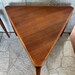 Dux MCM Triangle Teak Nesting Tables/ Mid Century Modern Teak Nesting ...