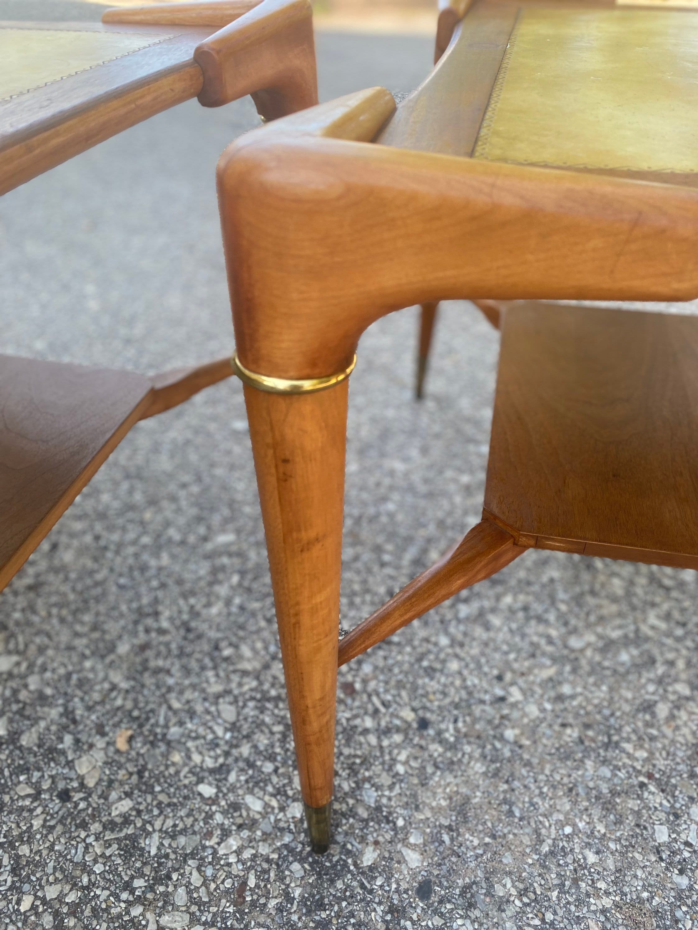 Unique MCM Danish End Tables / Set of 2 One of A Kind Mid - Etsy
