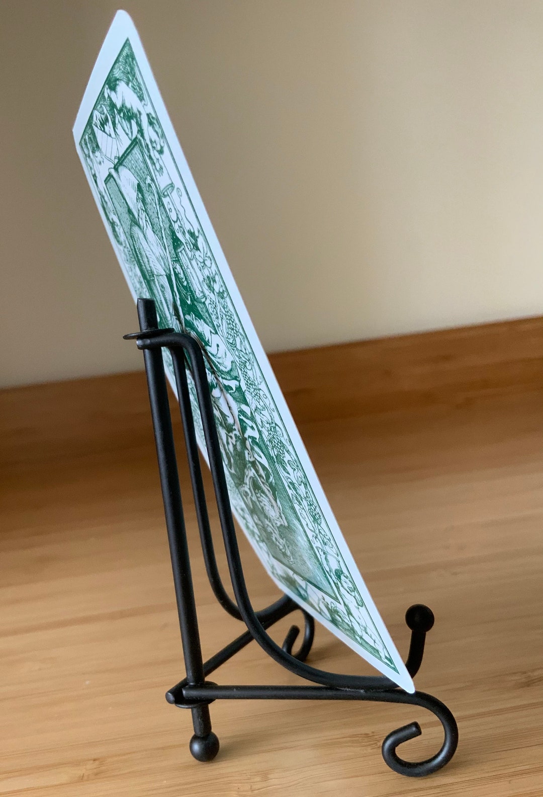 Metal Art Deco Style Card Display Stand - Etsy