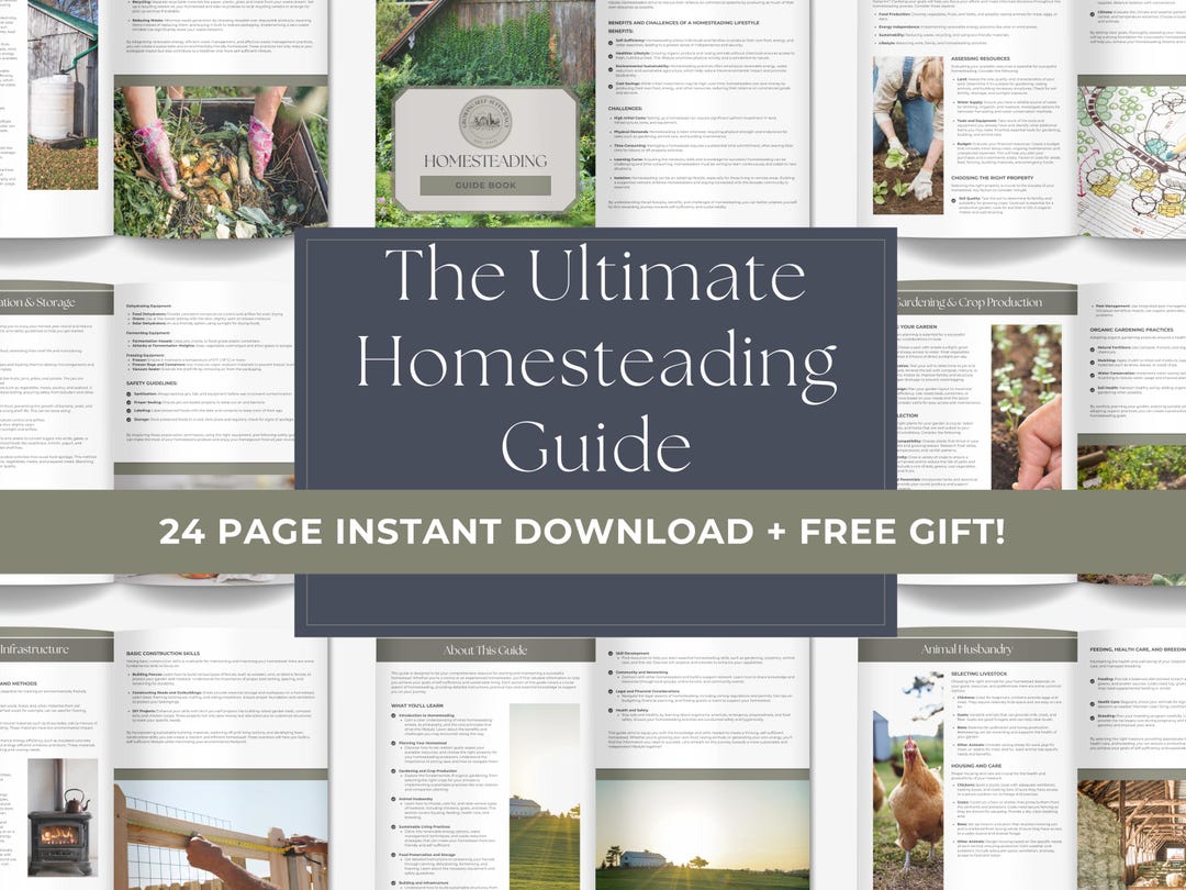 Homesteading Guide, Beginners Guide to Homesteading, Sustainable Living ...