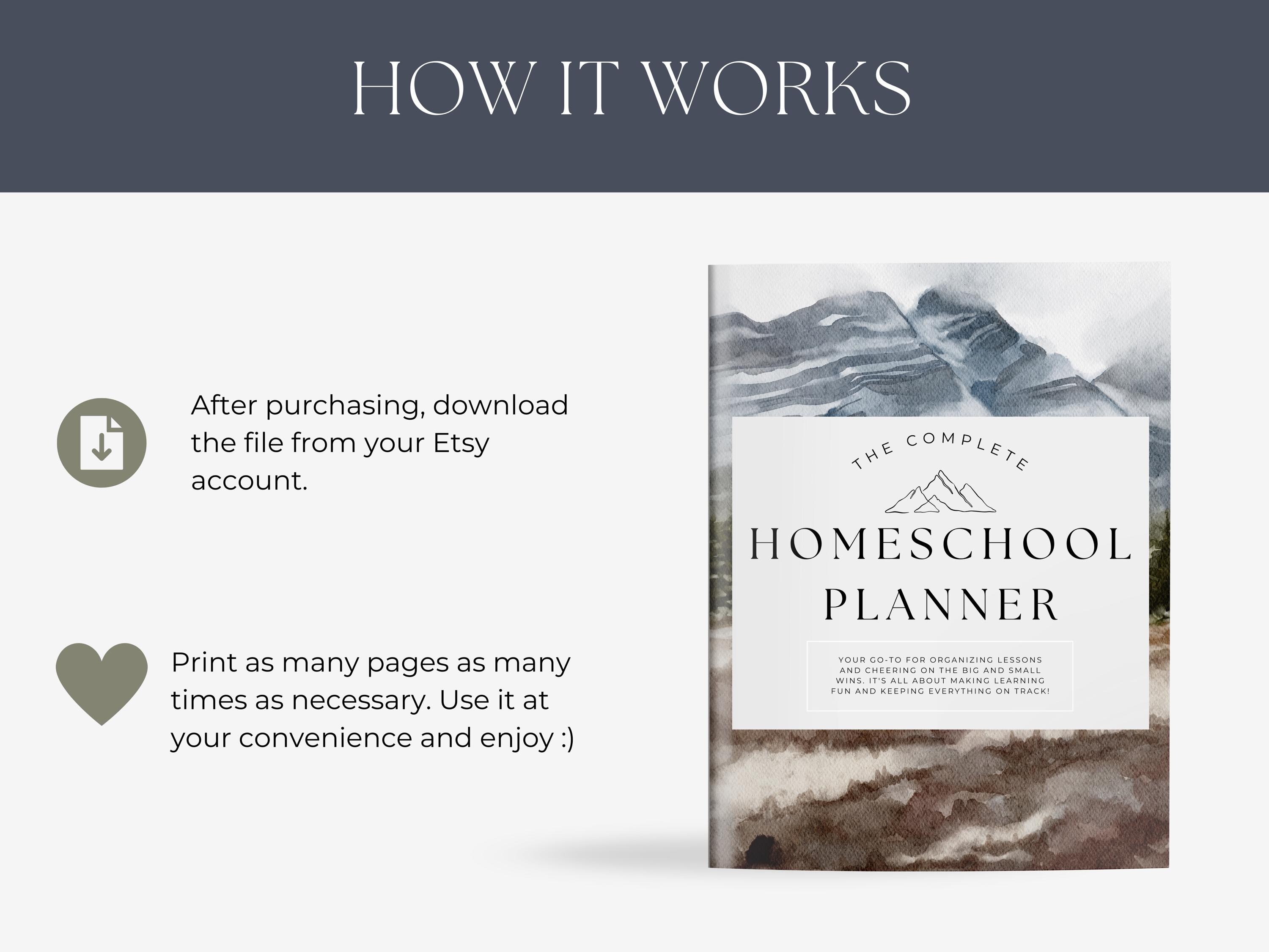 Ultimate Homeschool Planner Elementary, Homeschool Planner Multiple ...