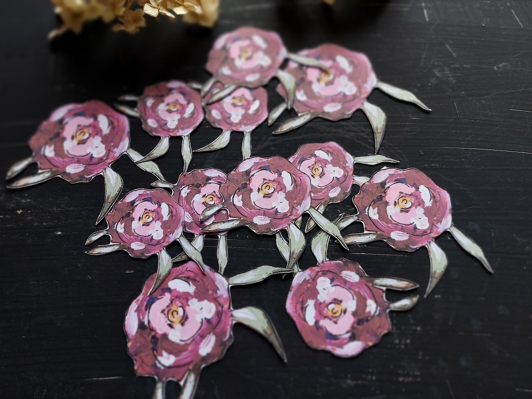 Rose Cut Outs N1. Collage Elements journal Embellishments - Etsy