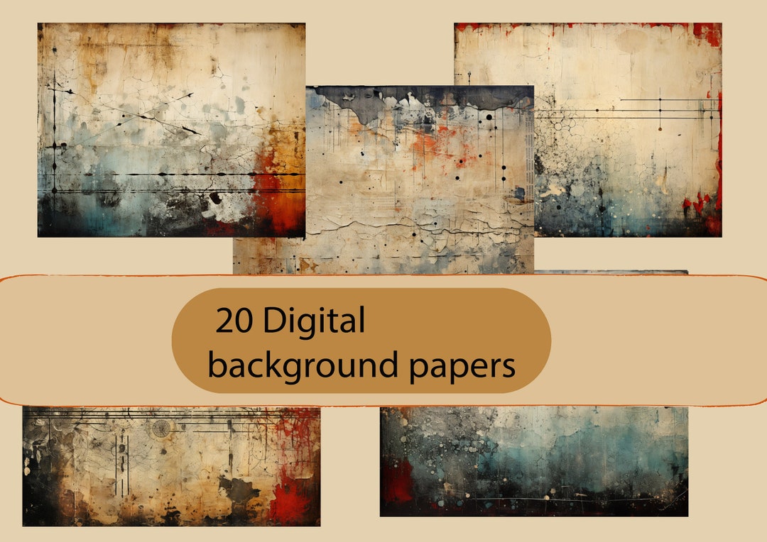 Grungy Journal Background Papers, Digital Journal Pages. - Etsy