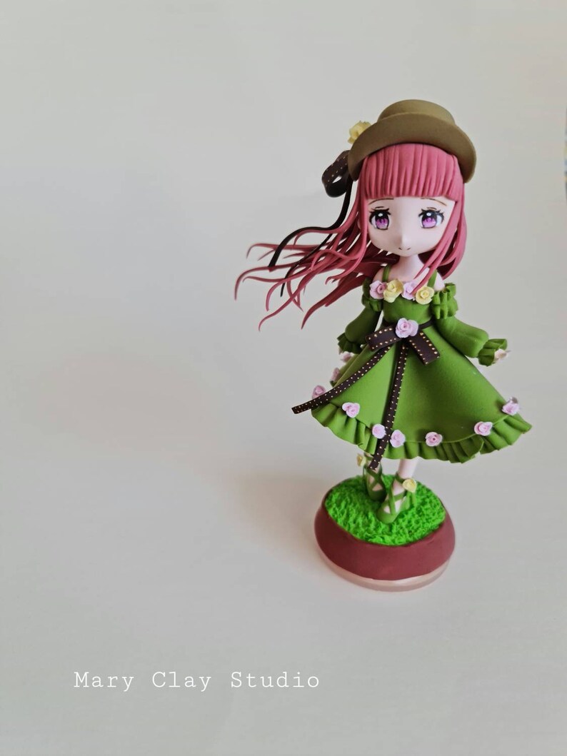 Chibi, anime, doll, clay, air dry clay, cute, adorable - Etsy España
