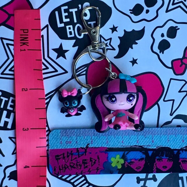 Monster High BAG CHARM Doll PET Keychain Key Clip Pull Zipper | Etsy