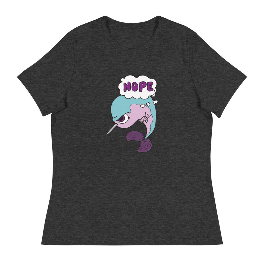 Grumpy Narwhal Tee - Etsy