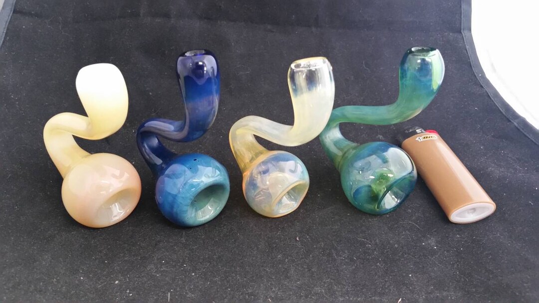 Fumed Sherlock Style Glass Tobacco Pipe - Etsy