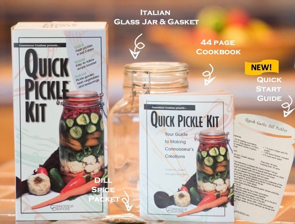 Quick Pickle Kit Great Tasting Healthy Pickles in Just a Few - Etsy