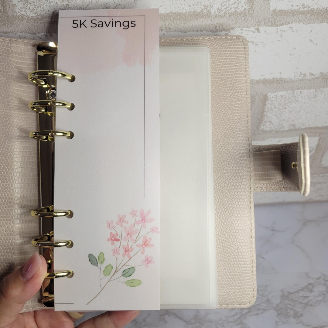 A6 Bookmarks for Cash Binders - Etsy