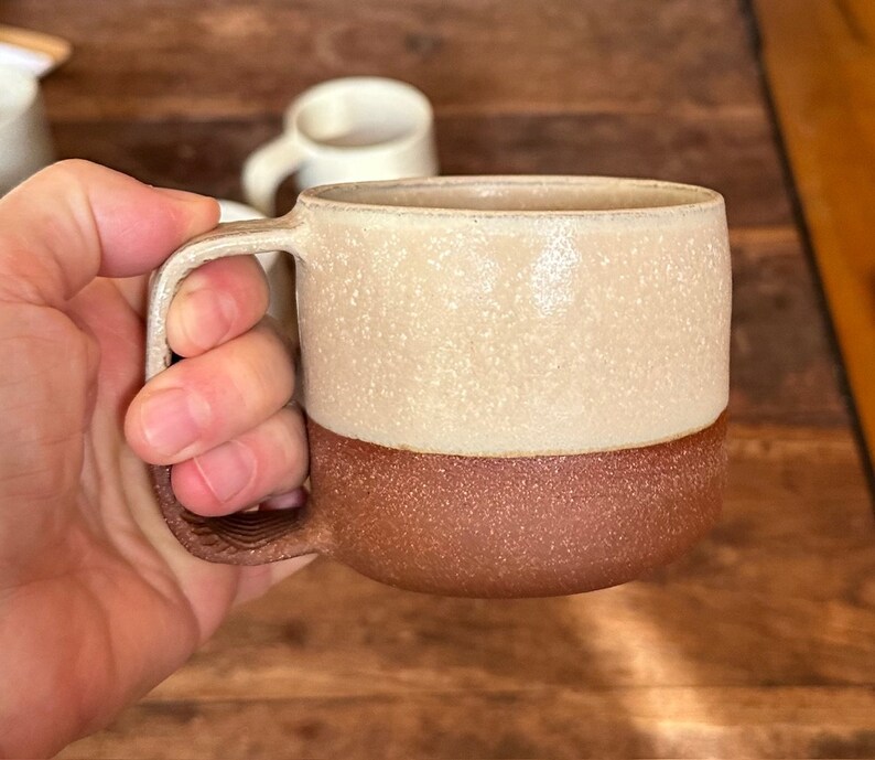 Handmade Rust/sand Ceramic Mugs - Etsy