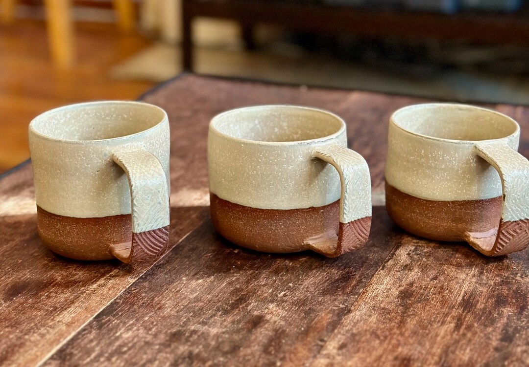 Handmade Rust/sand Ceramic Mugs - Etsy