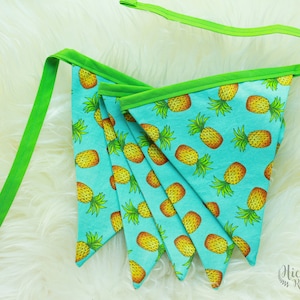 PINEAPPLE TROPICAL BUNTING Pennant Banner Dorm Room Party - Etsy