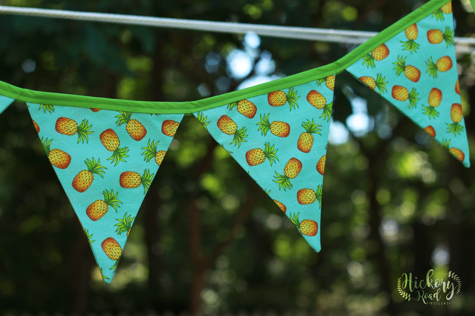 PINEAPPLE TROPICAL BUNTING Pennant Banner Dorm Room Party - Etsy