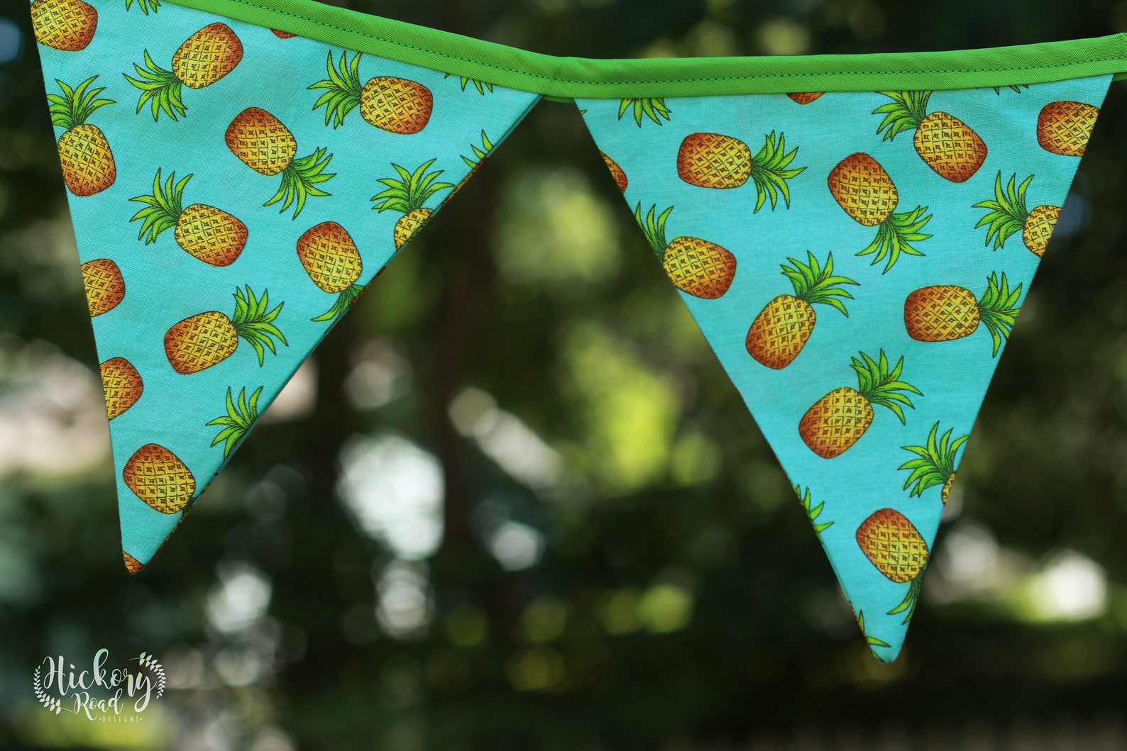 PINEAPPLE TROPICAL BUNTING Pennant Banner Dorm Room Party | Etsy