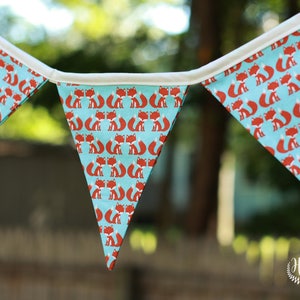 FOX, FOXES, BUNTING, Pennant Banner, Fox Theme, Fox Nursery, Woodland ...