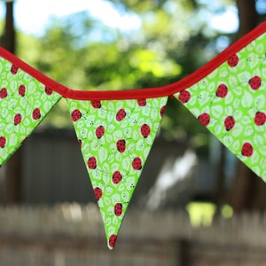 LADYBUG, NURSERY, BUNTING, Pennant Banner, Baby Gift, Babys Room, Girls ...
