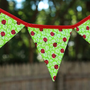 LADYBUG, NURSERY, BUNTING, Pennant Banner, Baby Gift, Babys Room, Girls ...