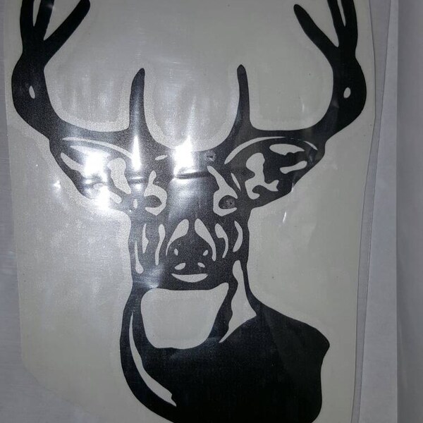 Deer Head Decal - Etsy