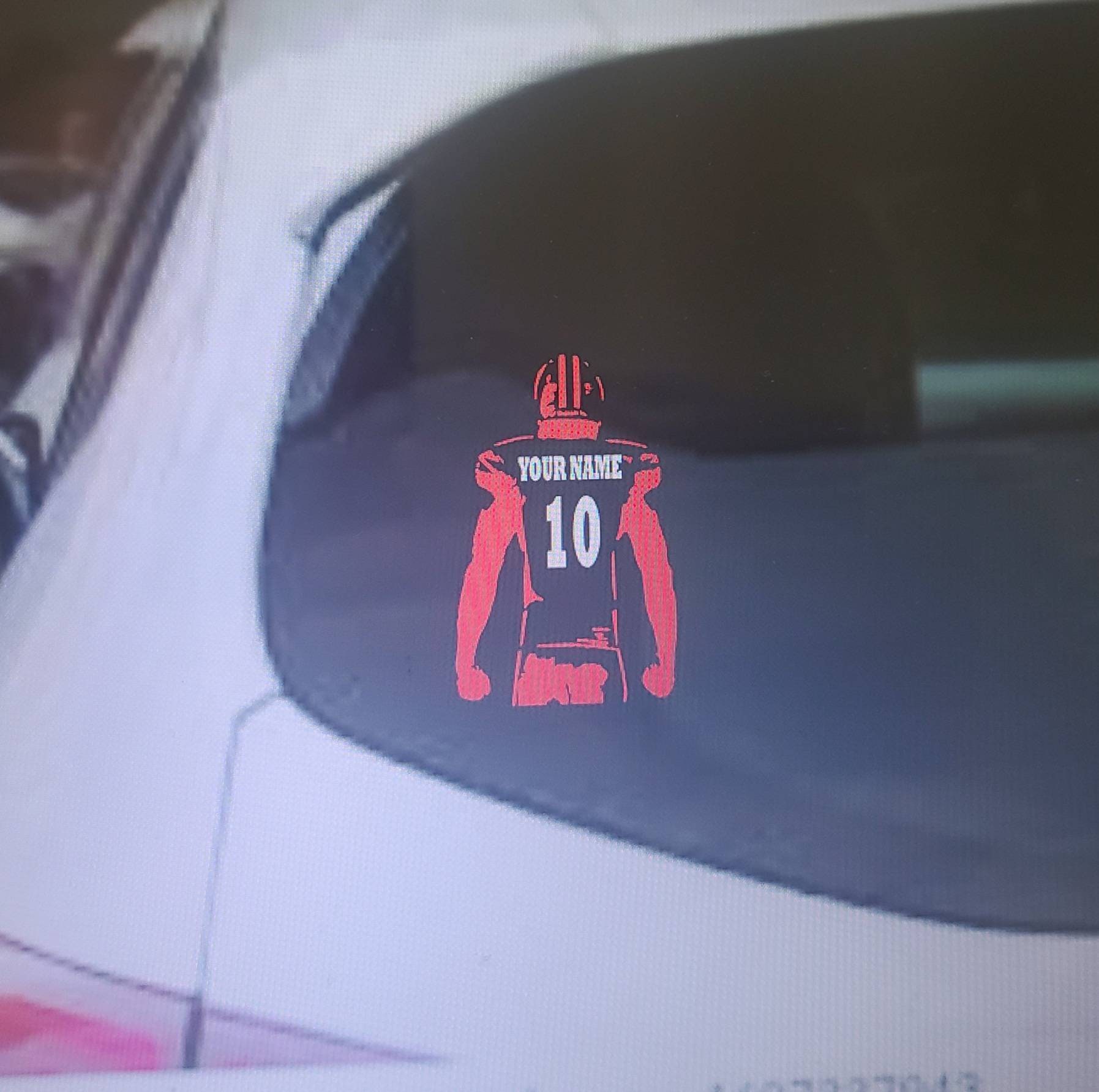 Football Vinyl Decal Football Car Decal Football Car | Etsy