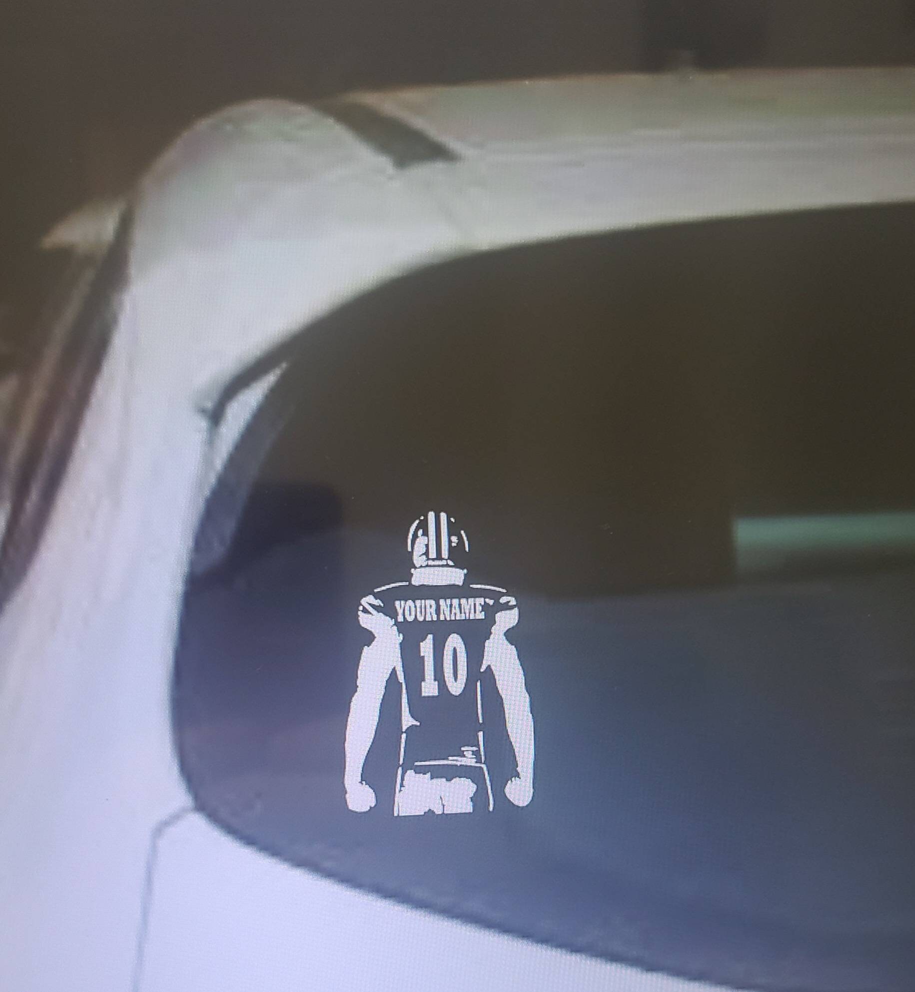 Football Vinyl Decal Football Car Decal Football Car | Etsy