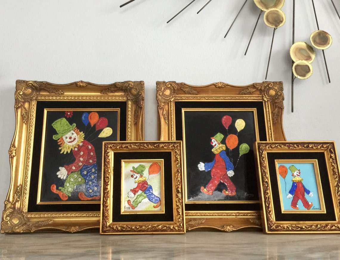 Your Choice of 4 Jean Lucey French Copper Enamel Tile Wall Art | Etsy