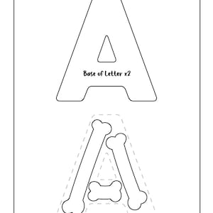 PDF Pattern for Skeleton Alphabet Letters & Numbers - Etsy