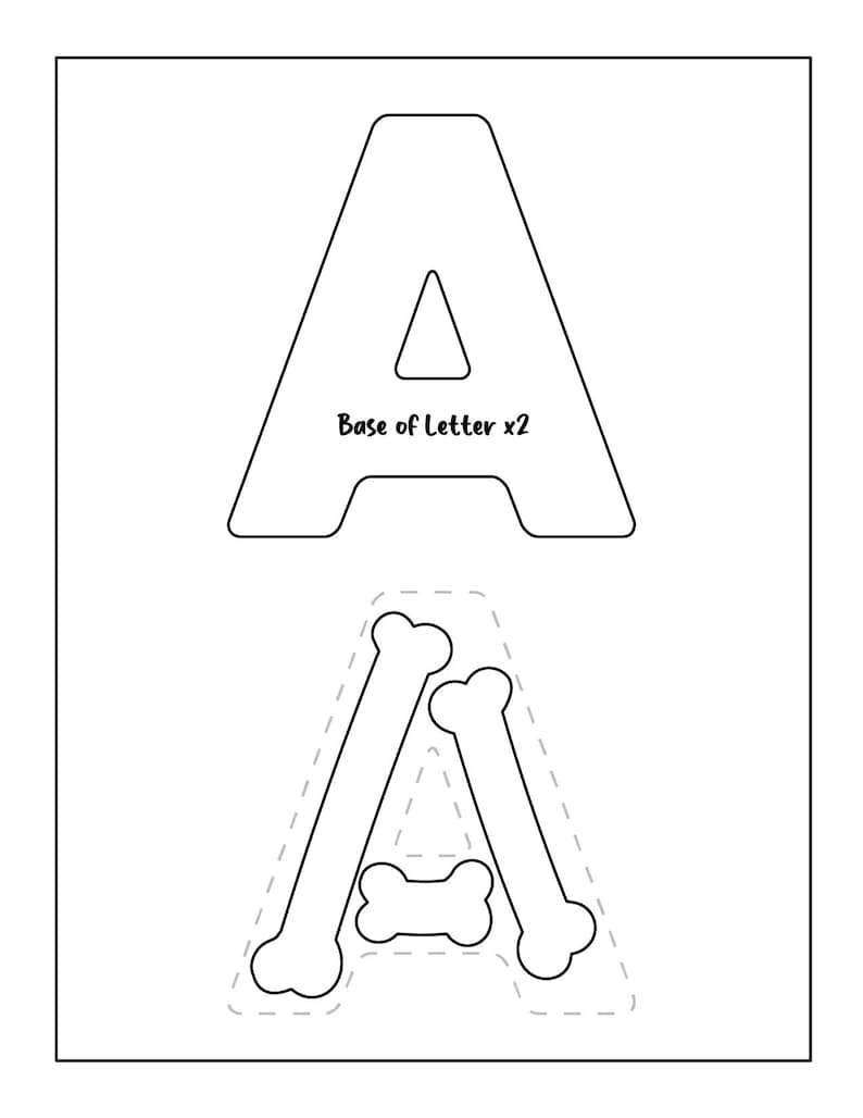 PDF Pattern for Skeleton Alphabet Letters & Numbers - Etsy