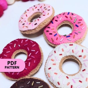 PDF Pattern for Felt Donut Play Food - Etsy