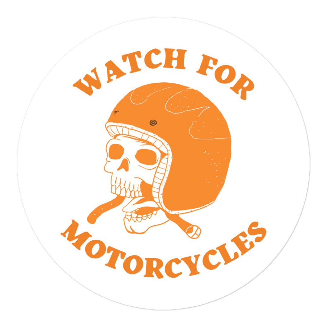Watch for Motorcycles Sticker - Etsy