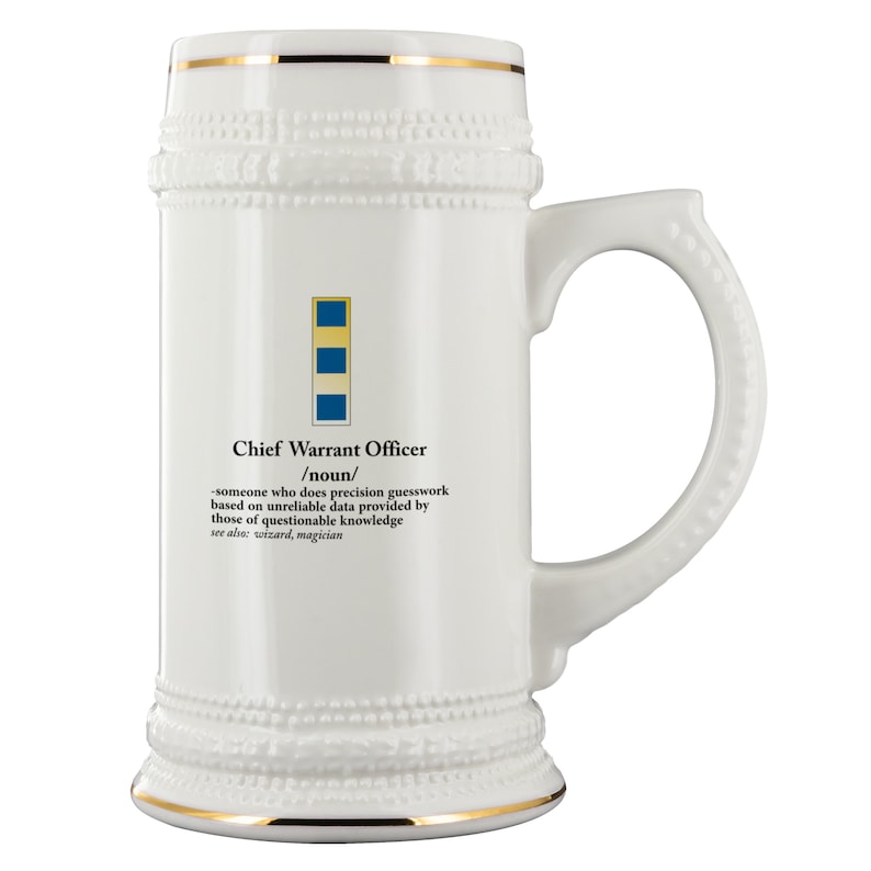US Navy Chief Warrant Officer CWO2 Beer Stein Mug Gift New - Etsy