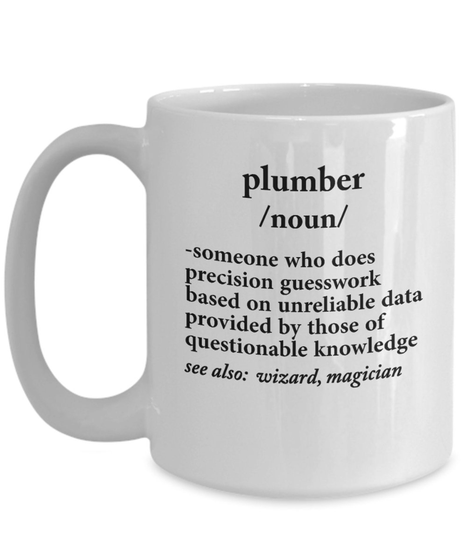 Plumber Definition Plumber Coffee Mug Plumber Cup Funny | Etsy