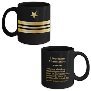 US Navy Lieutenant Commander Coffee Mug Gift - Lieutenant Commander ...