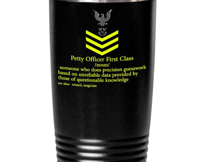 E4 Petty Officer 3rd Class US Navy Flask - Etsy