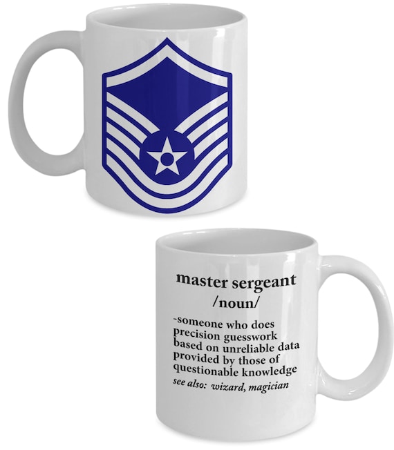 USAF Master Sergeant Chevron and Definition Master Sergeant | Etsy