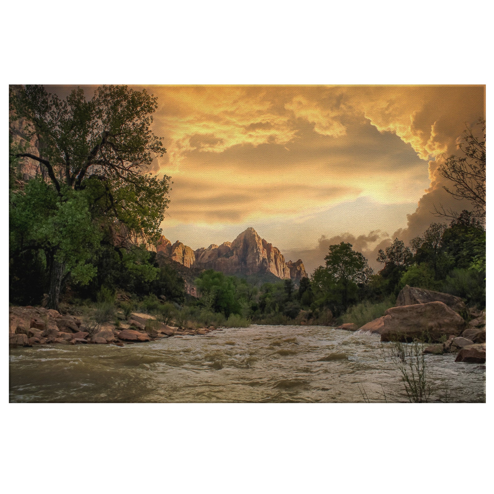 Zion National Park Wall Art Canvas Print Canvas Framed Wall - Etsy