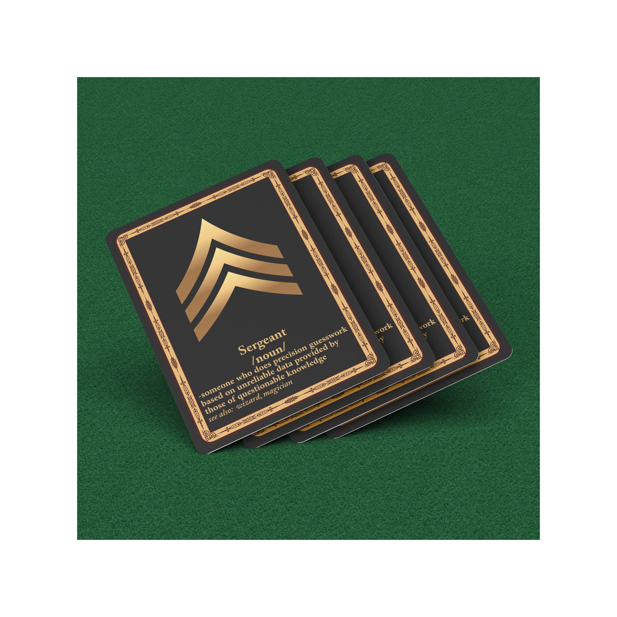 US Army Sergeant Playing Cards Sergeant Promotion or - Etsy