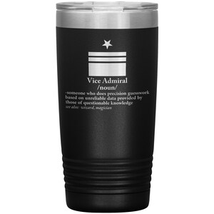 US Navy Vice Admiral 20oz Coffee Tumbler Mug Gift - Naval Vice Admiral ...