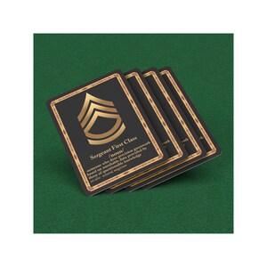 US Army Sergeant First Class Playing Cards, Sergeant Promotion or ...