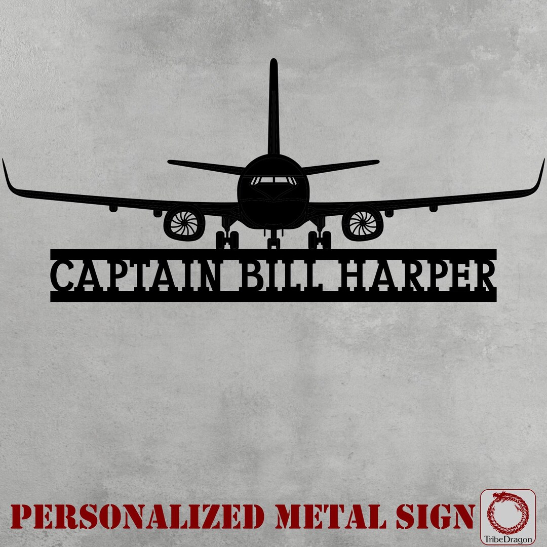 Personalized Aircraft (boeing 737-800) Metal Sign TD1394 - Etsy
