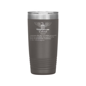 Colonel Officer Rank Definition Promotion Coffee Tumbler Gift 20oz - US ...