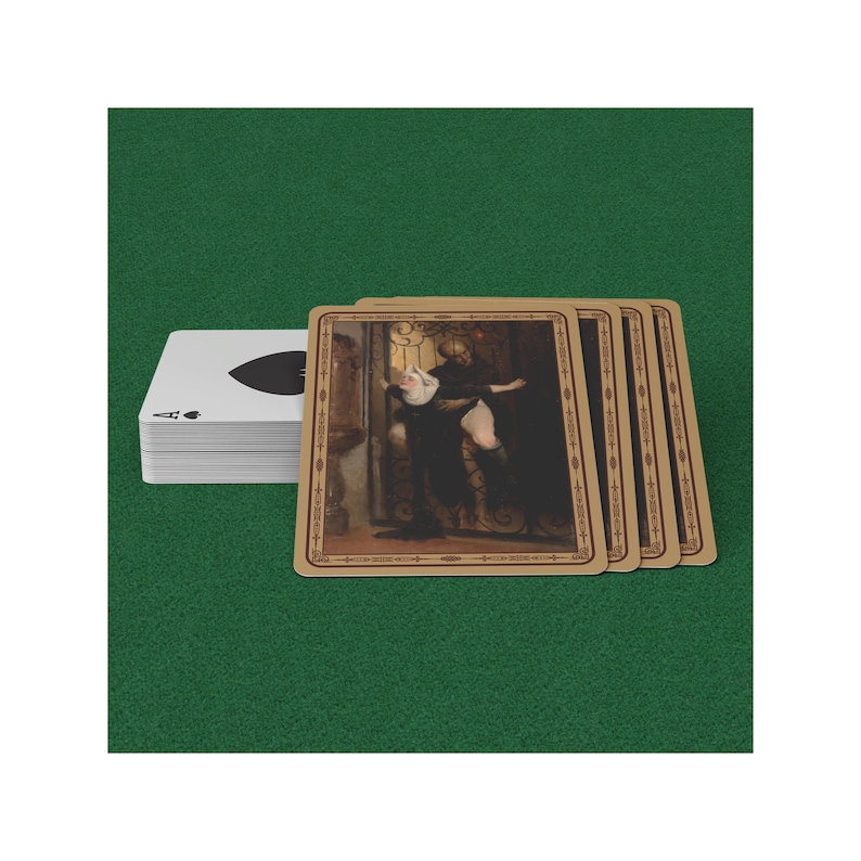 The Sin Playing Cards, Painting by Heinrich Lossow 1880 - Etsy