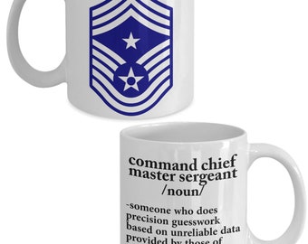 US Air Force Command Chief Master Sergeant Coffee Mug | Etsy
