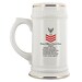 US Navy Petty Officer First Class Beer Stein Mug Red Petty Officer 1st ...