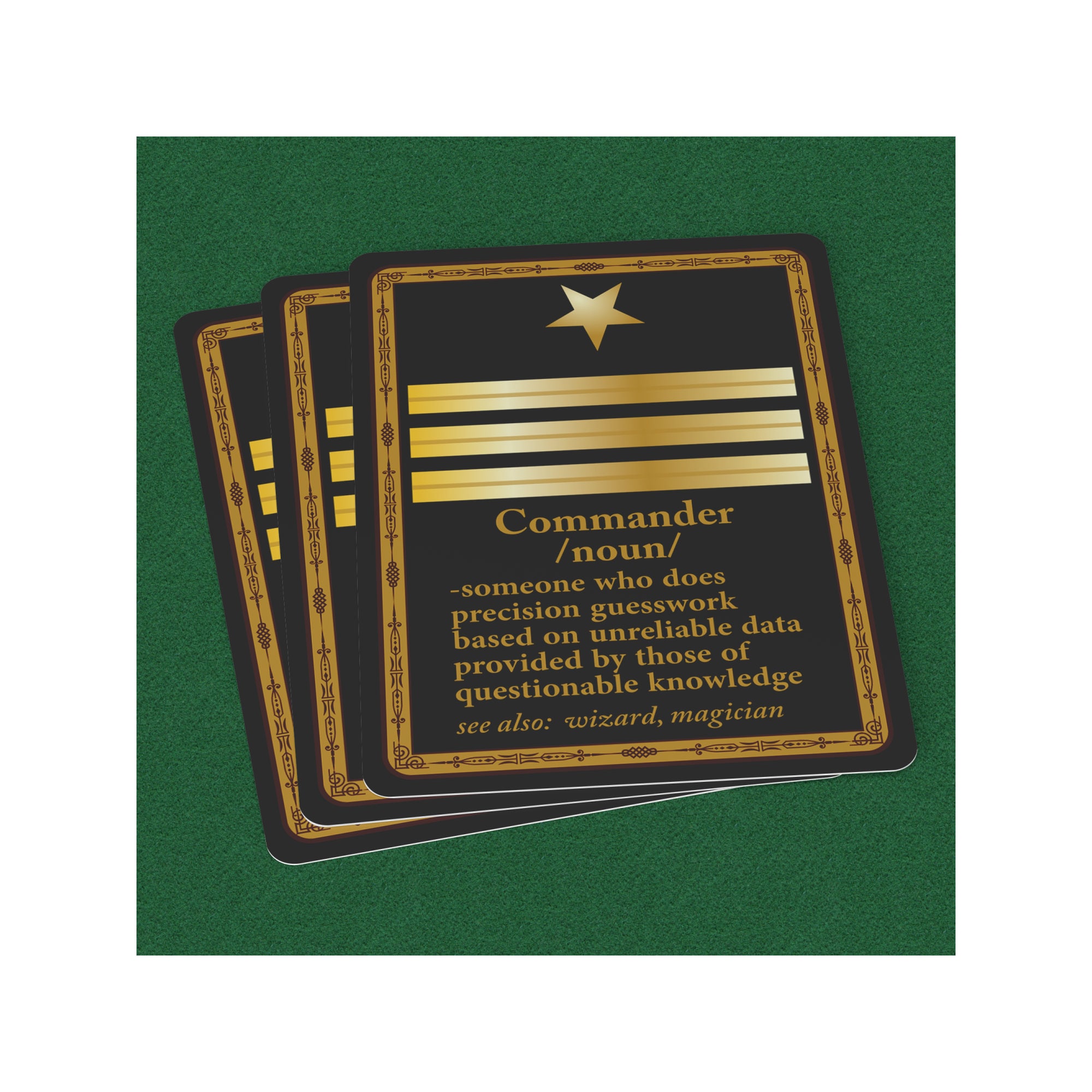 US Navy Commander Playing Cards Gift Naval Commander - Etsy