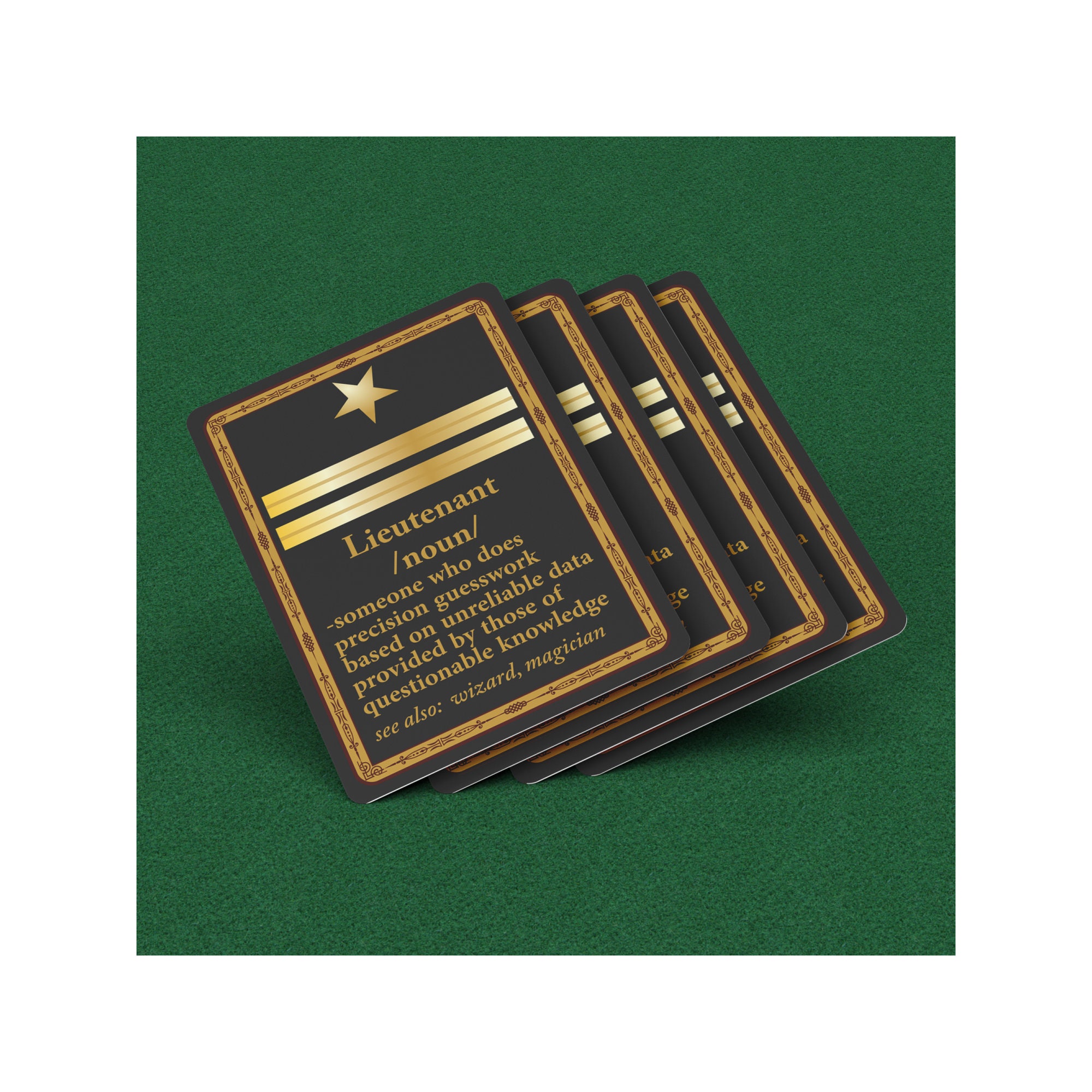 US Navy Lieutenant Playing Cards Gift Lieutenant Naval - Etsy